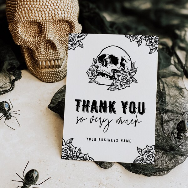 Spooky Thank You - Etsy