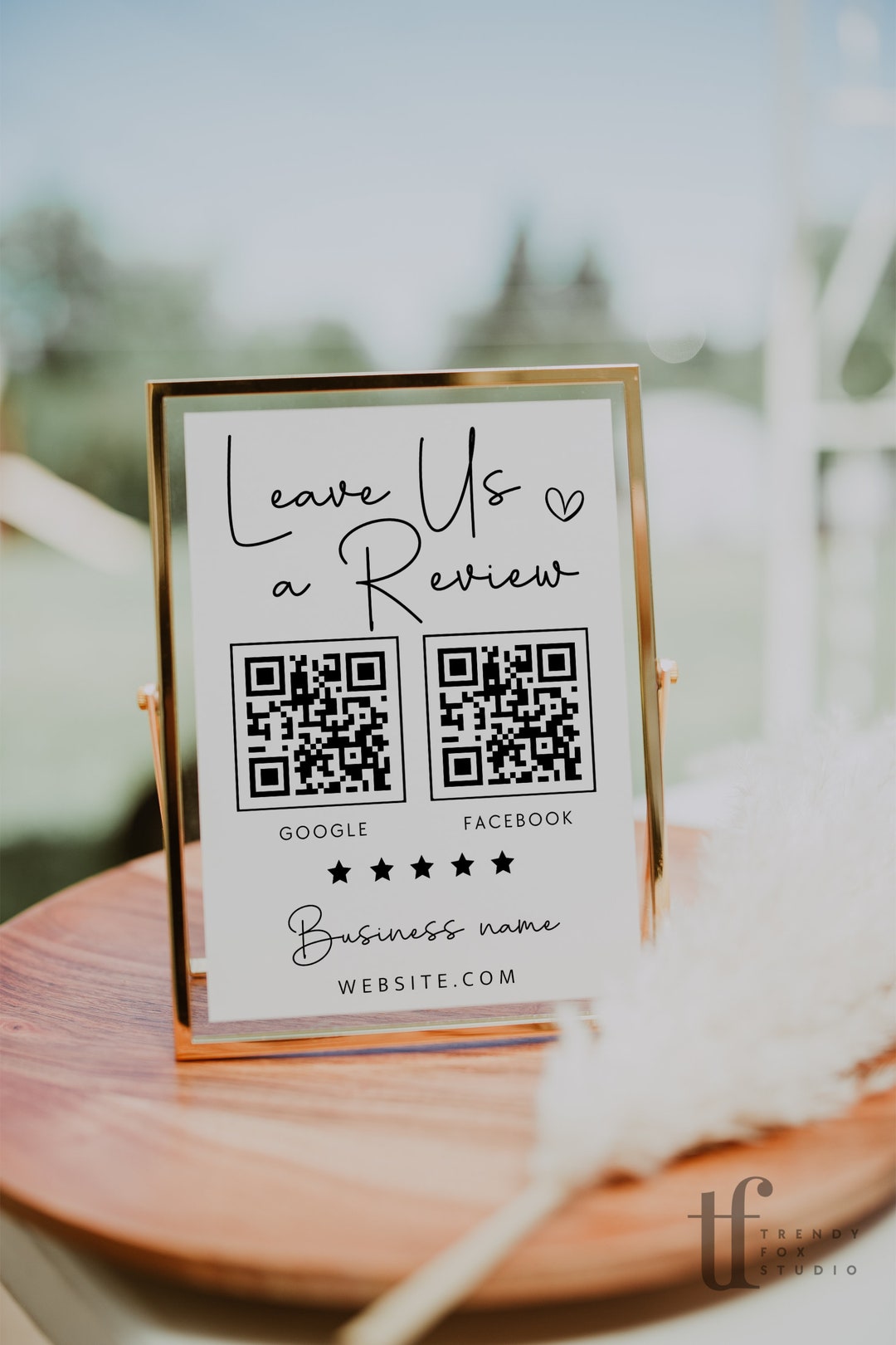Ask for Review QR Code Sign Template, Google Review Sign, Facebook ...