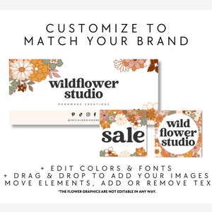 Retro Facebook Cover Template, Facebook Banner, Facebook Icon, Facebook ...