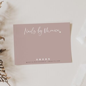 False Nails Backing Card Canva Template, Editable Artificial Nails ...