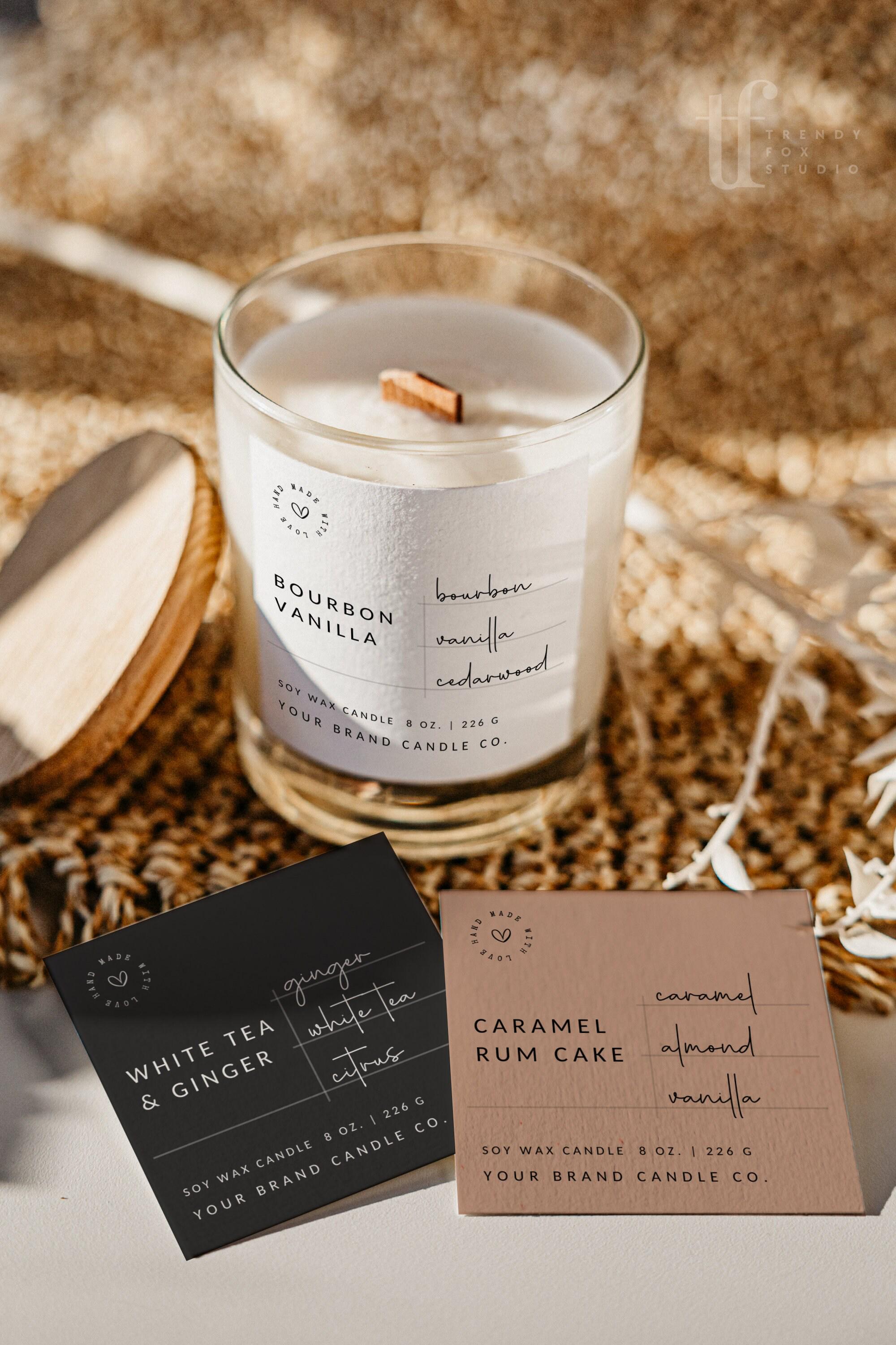 Modern Candle Label Canva Template, Editable Customizable Jar Label ...