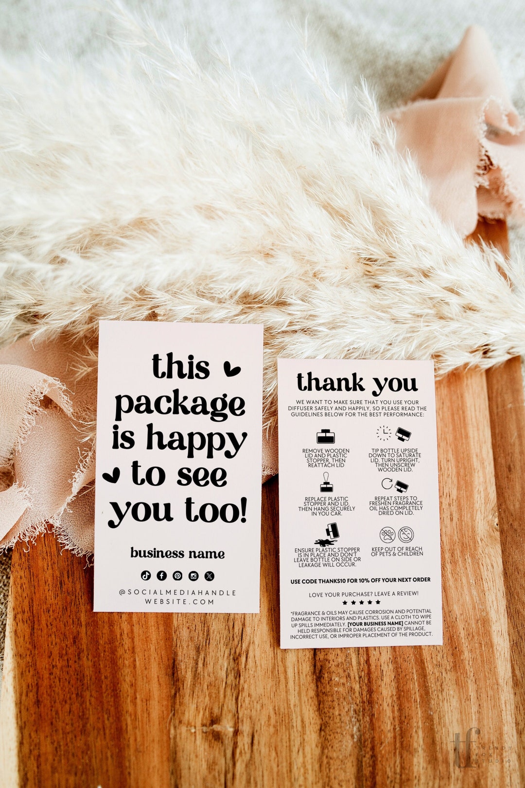 Client Packaging Insert Cards Sourdough Bread Feeding Instruction Cards ...