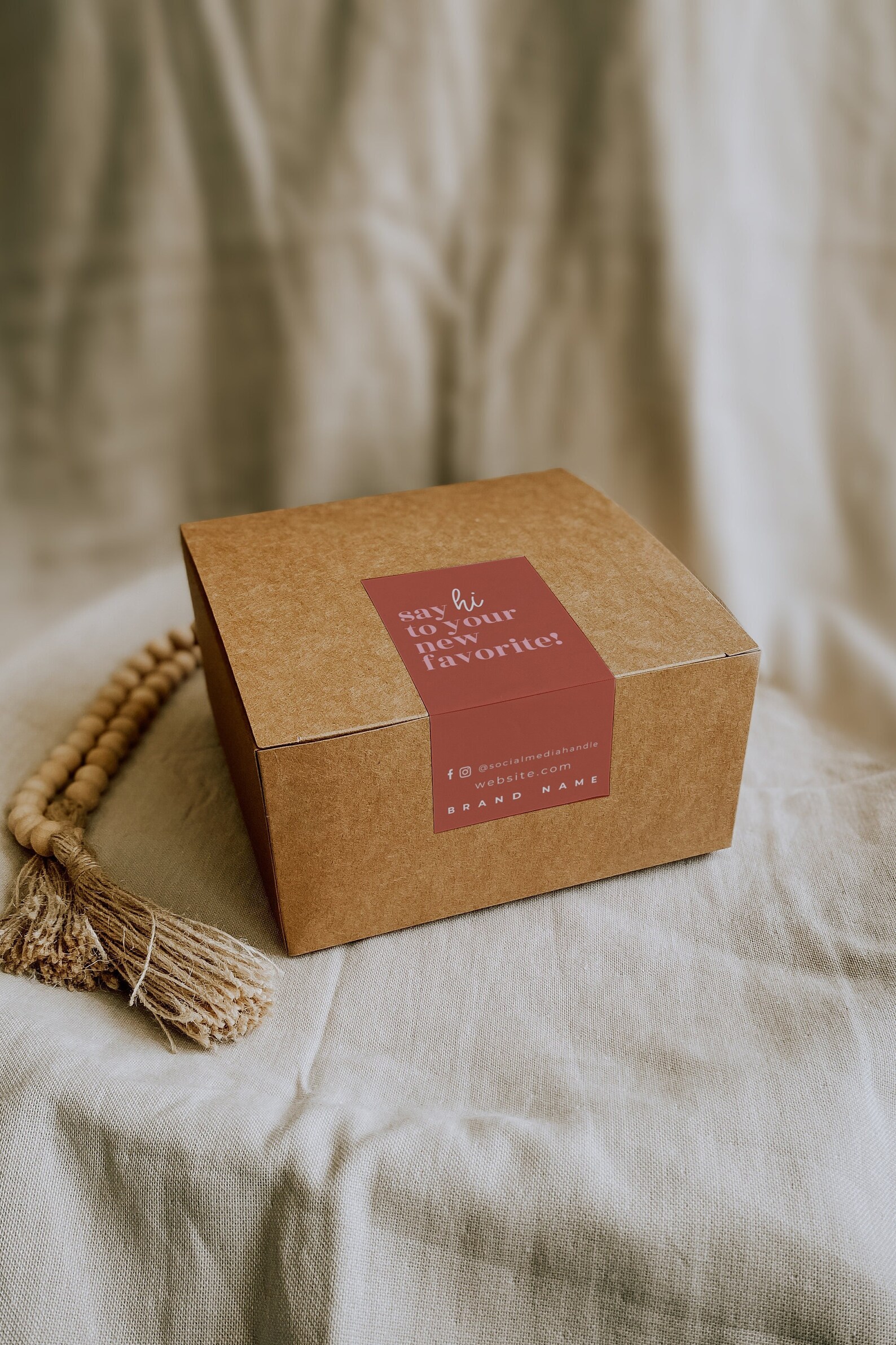 Modern Box Label Template Editable Packaging Labels Order | Etsy