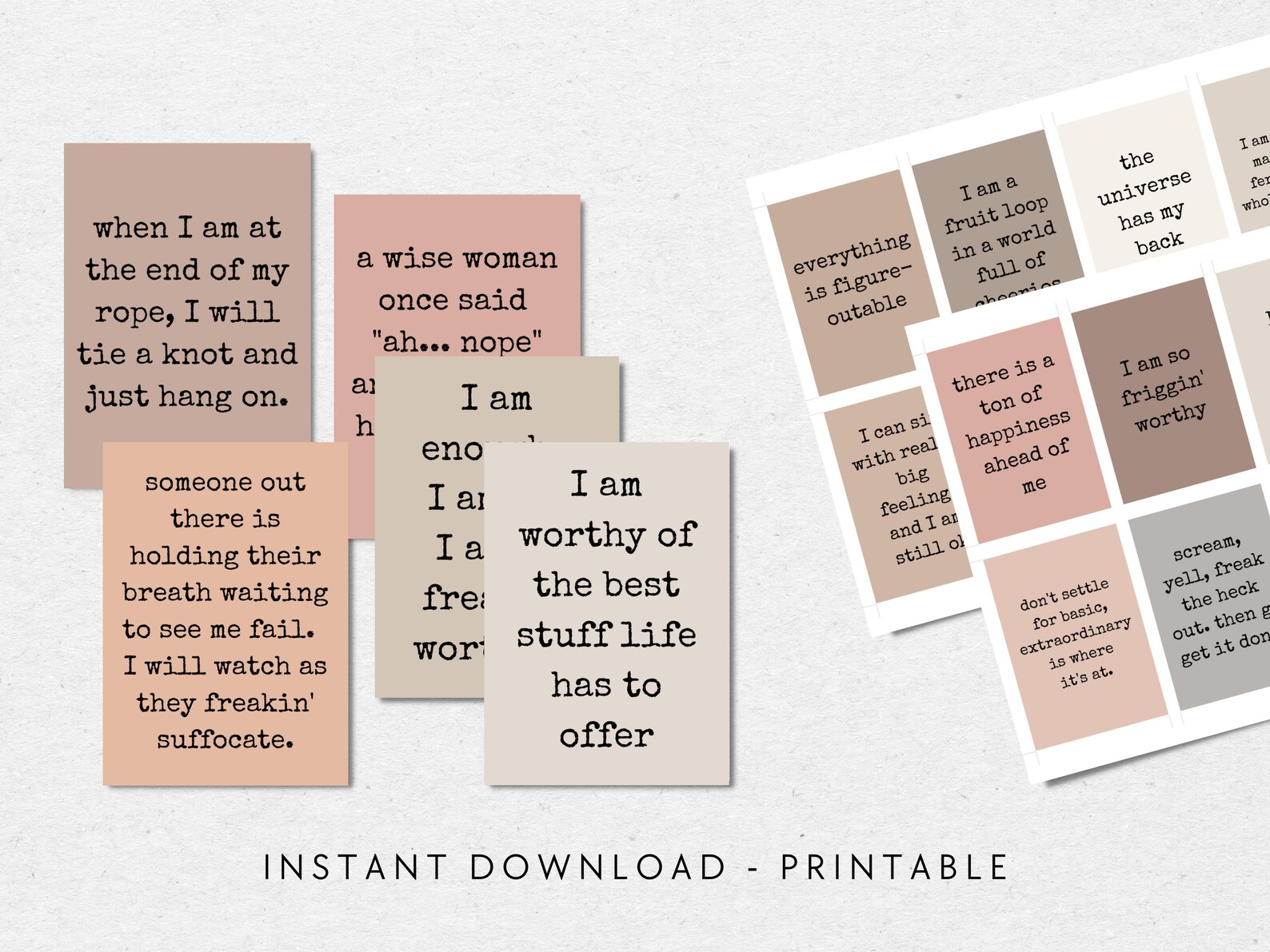 Printable Baddie Affirmation Cards Motivational Affirmation - Etsy