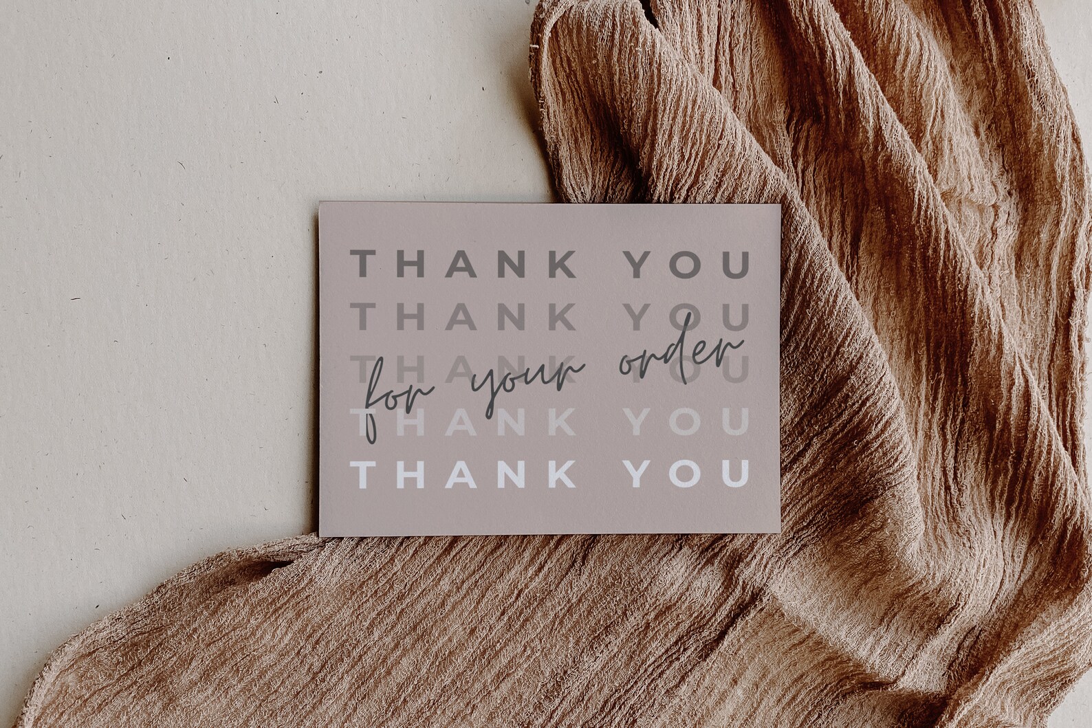 Thank You Card Business Garment Care Card Template Printable | Etsy