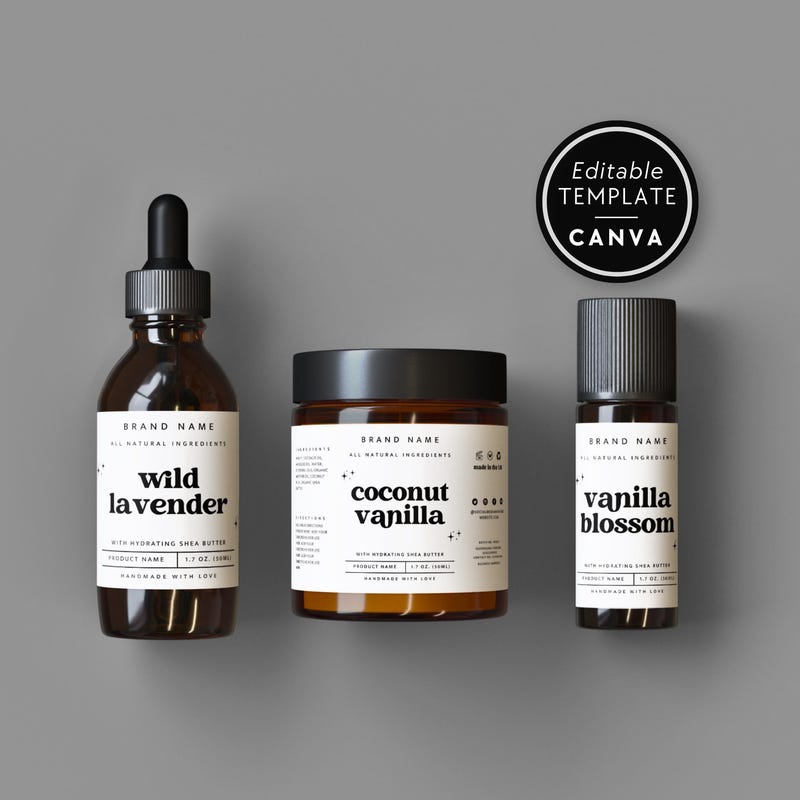 Lotion Labels - Etsy