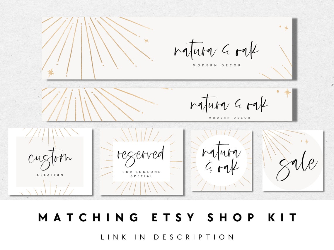 Gold Facebook Cover Template Facebook Banner Facebook - Etsy