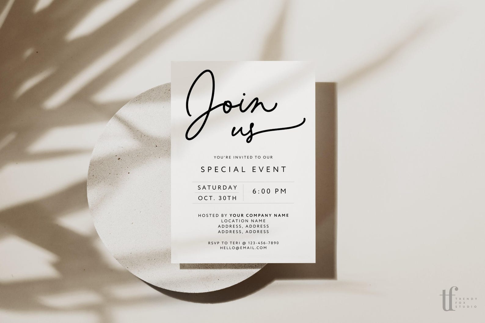 Modern Business Invitation Template, Special Event Invitation, Join Us ...