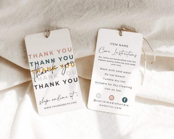 Editable Hanging Tag Template Printable Label Template - Etsy