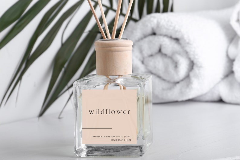 Reed Diffuser Label Template Editable Product Label Template - Etsy