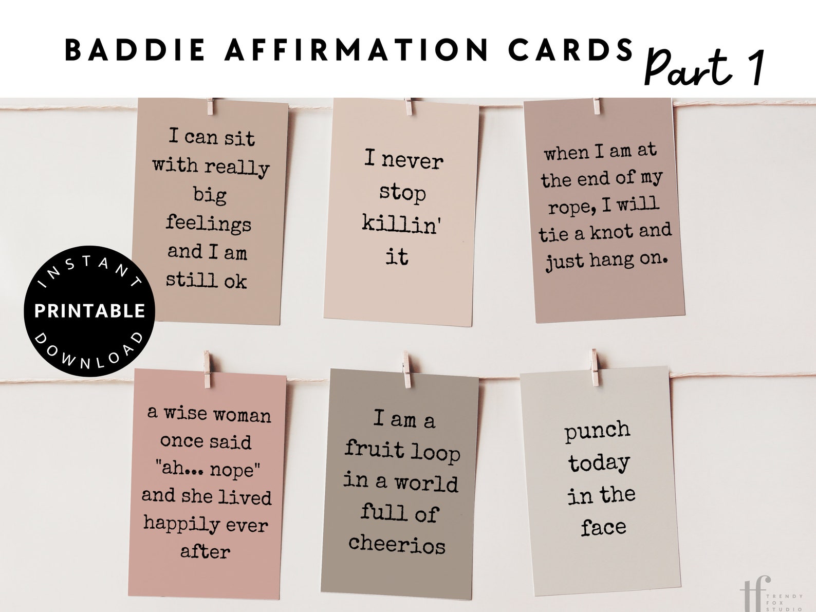 Printable Baddie Affirmation Cards Motivational Affirmation - Etsy