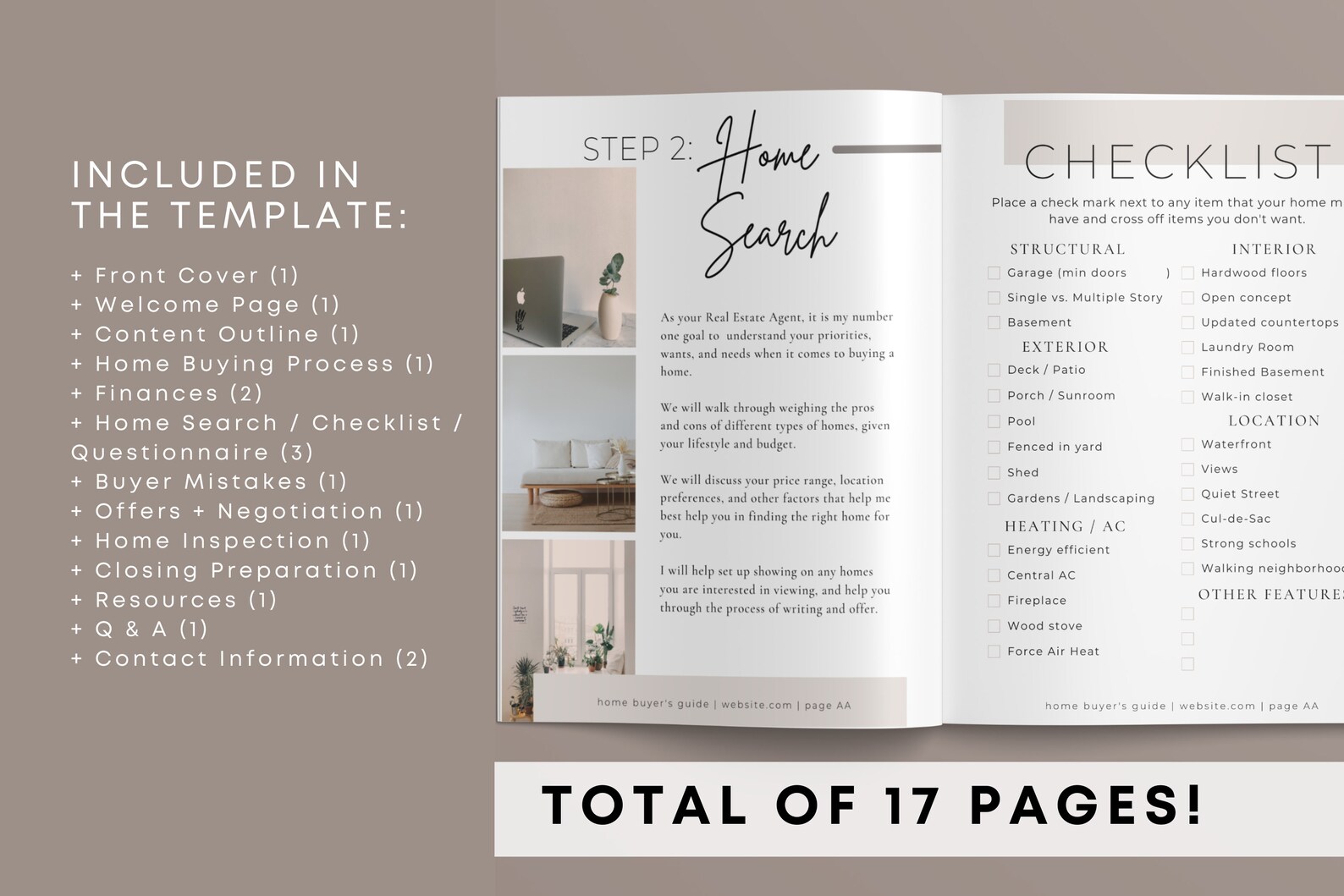 Editable Realtor Home Buyer Guide Real Estate Buyer Guide Real - Etsy ...