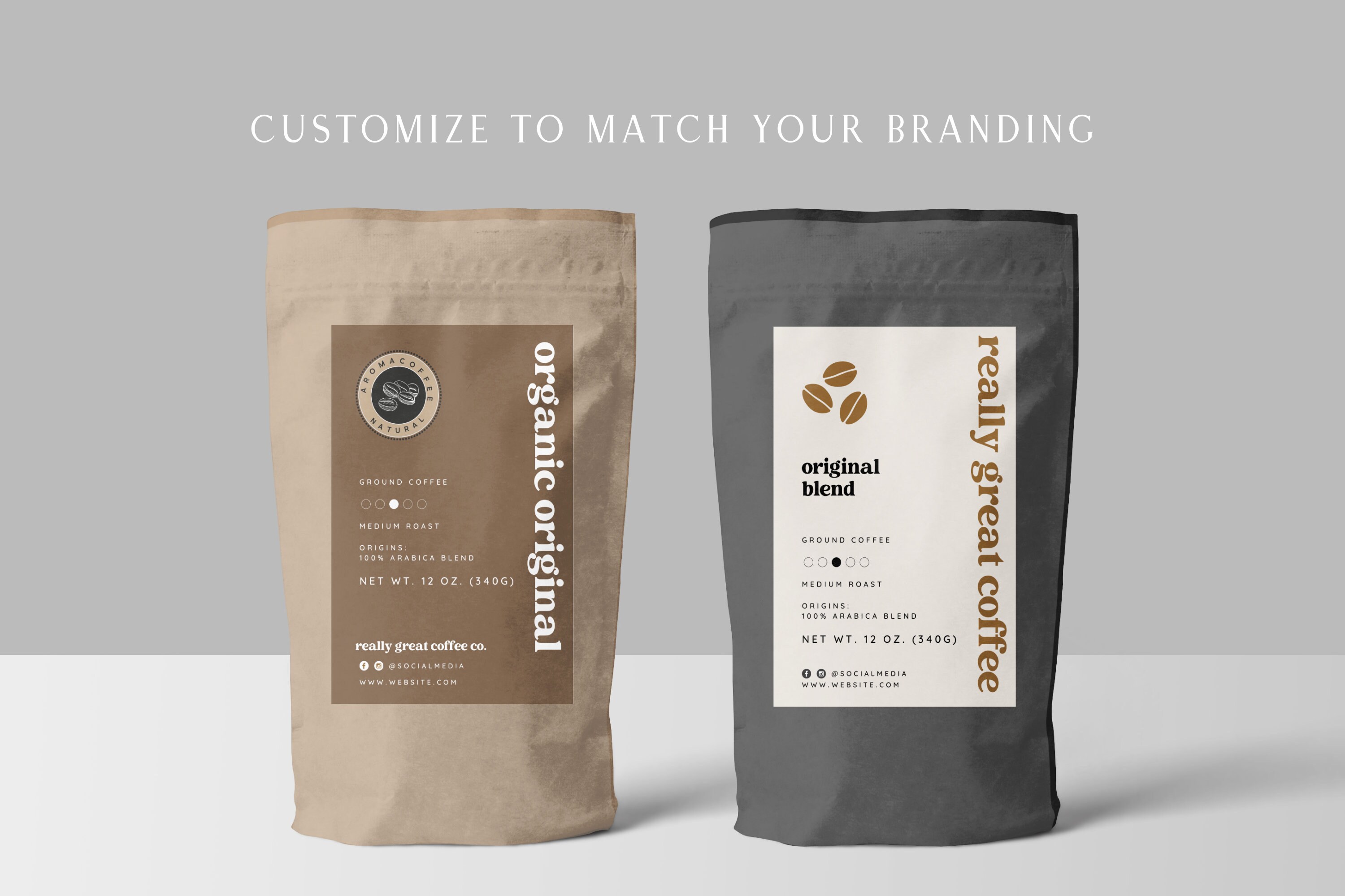 Editable Pouch Label Template Coffee Tea Pouch Labels Beauty - Etsy ...