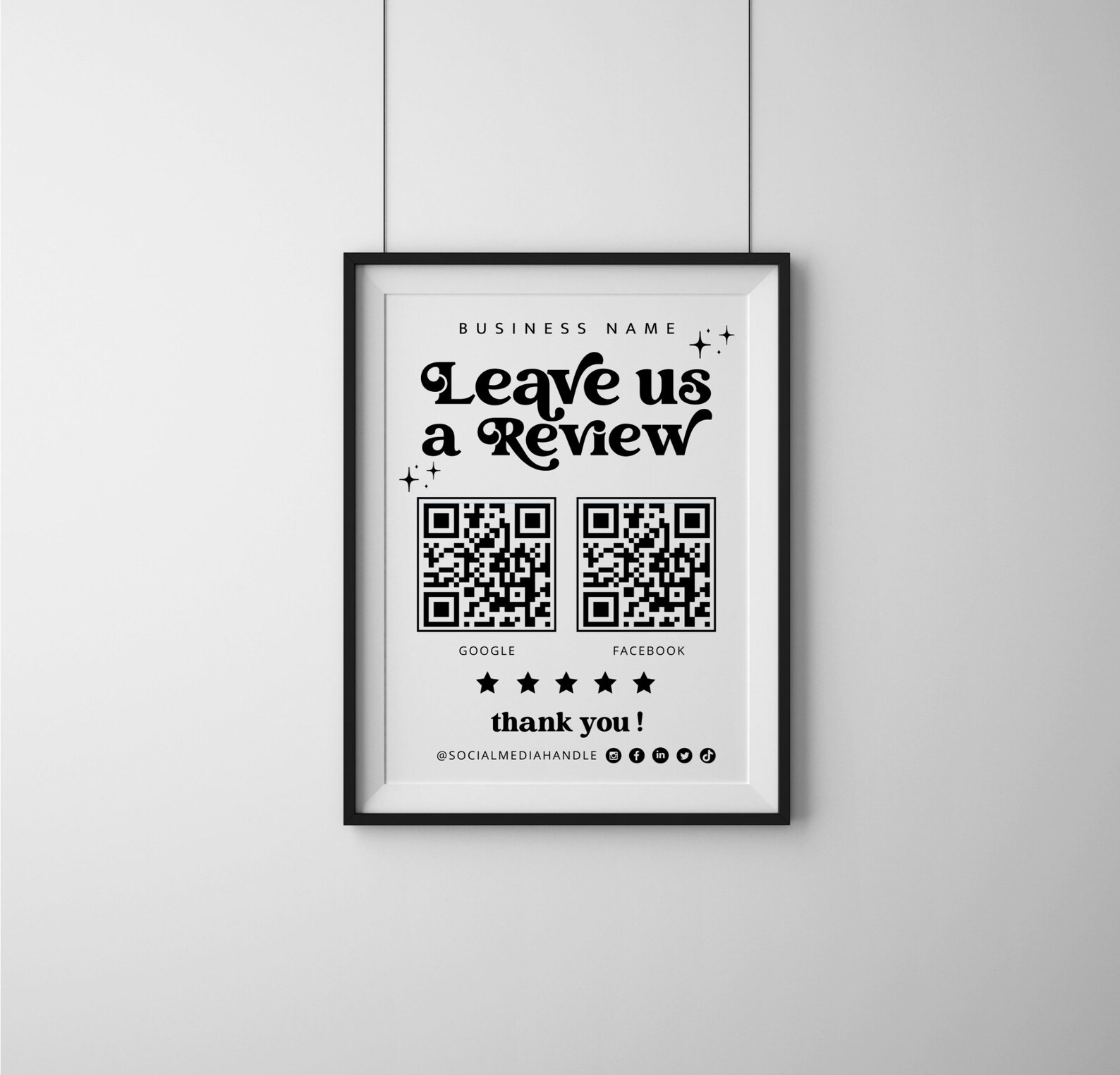 Ask for Review QR Code Sign Template Google Review Sign - Etsy