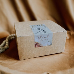 Box Label Template, Editable Packaging Labels, Order Packaging Stickers ...