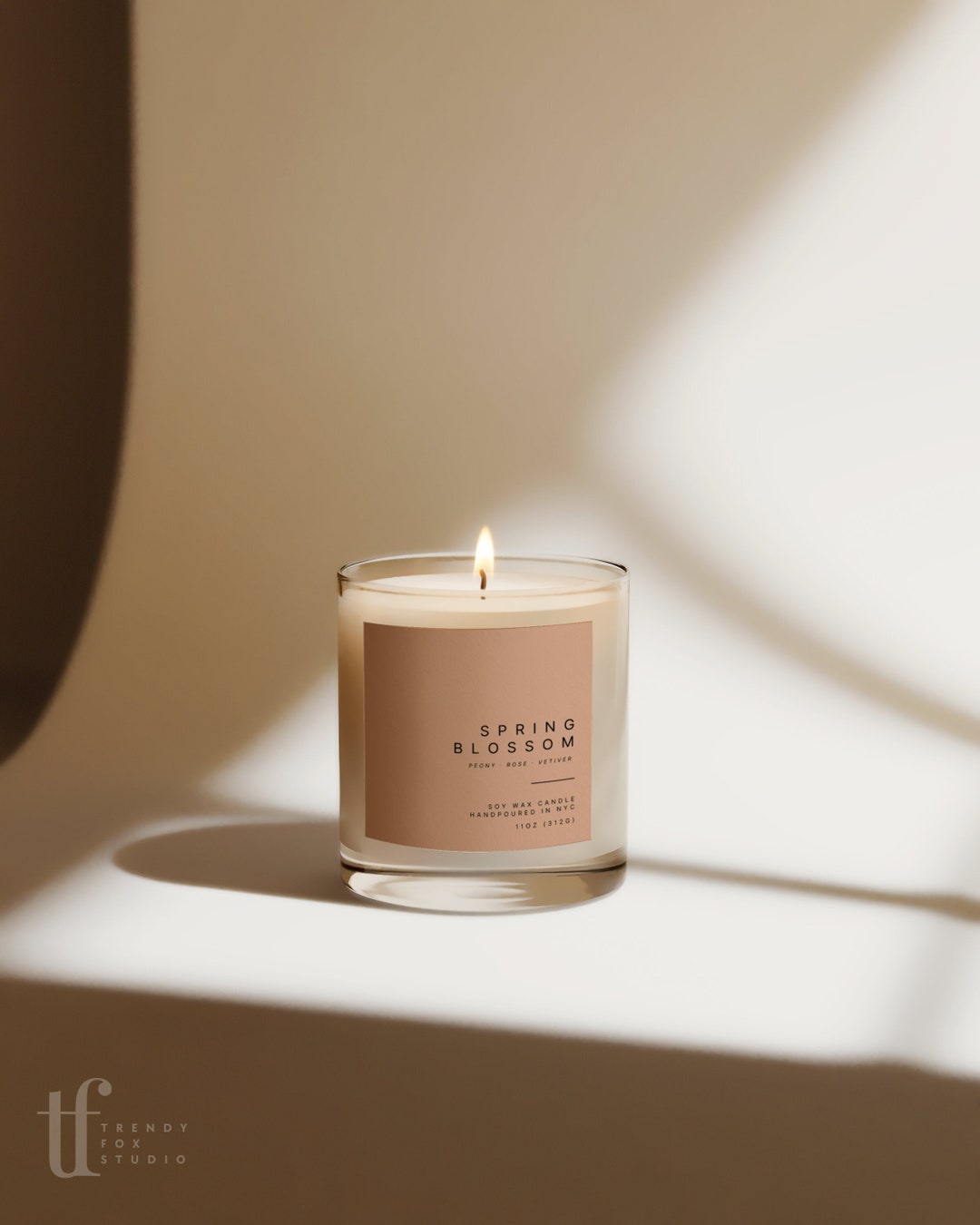 Modern Candle Label Template, Editable Candle Label Design ...