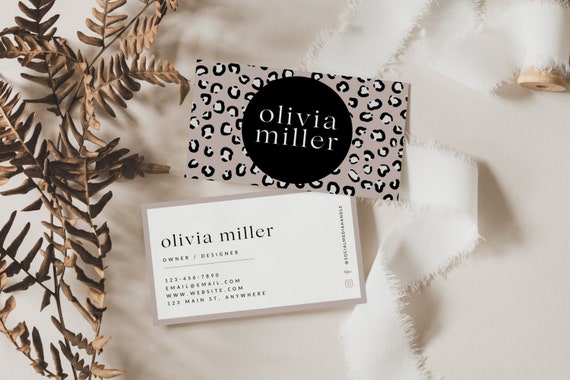 Visual Arts Rustic Business Card Design Personalized Business Card ...