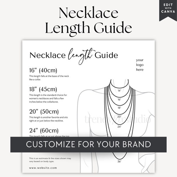 Jewelry Length Chart - Etsy