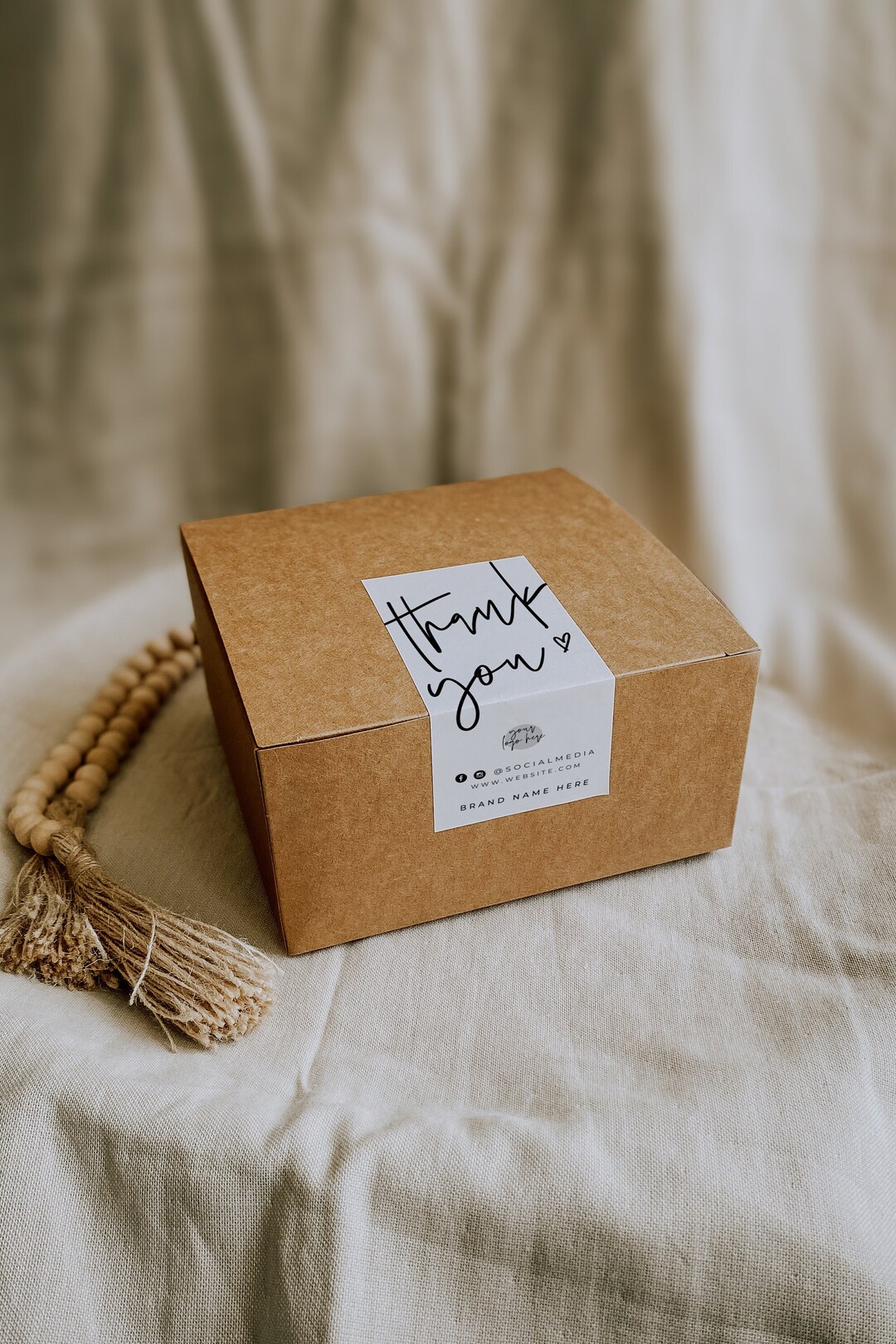 Box Label Template, Editable Packaging Labels, Order Packaging Stickers ...