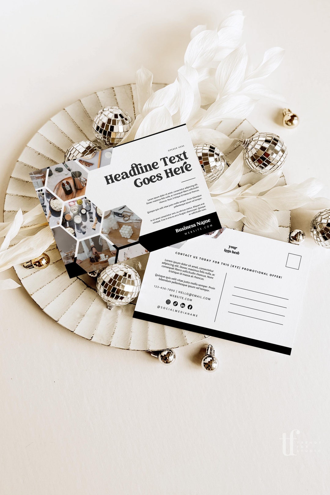 Wholesale Post Card Direct Mail Canva Template, Candle Soap Photo ...