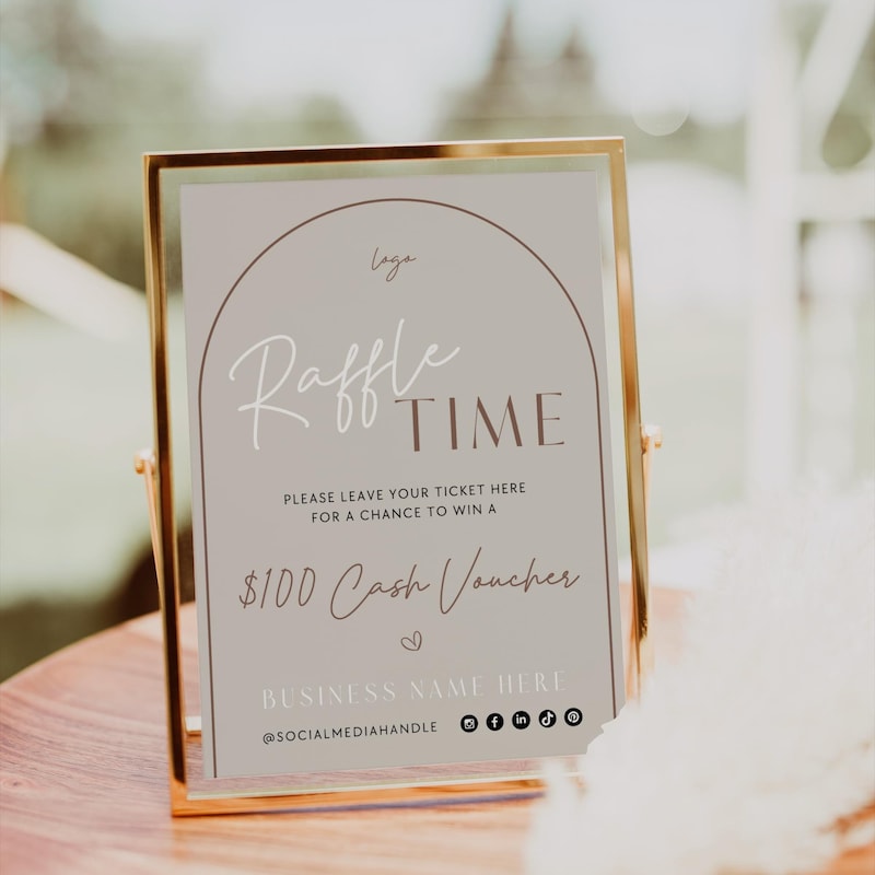 Enter to Win Raffle Sign - Etsy