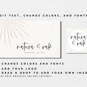 Gold Facebook Cover Template, Facebook Banner, Facebook Branding Kit ...