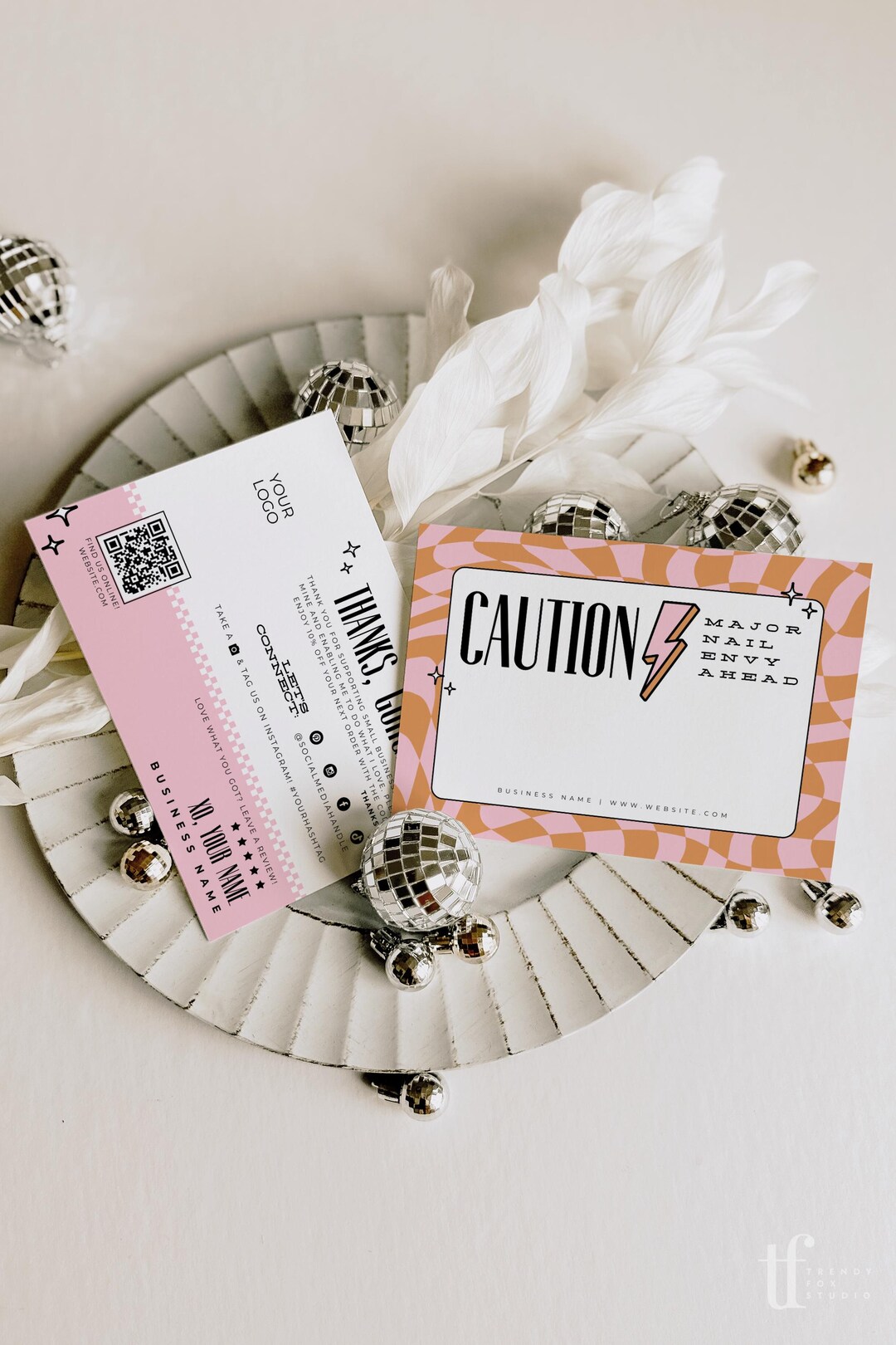 False Nails Backing Card Canva Template, Editable Artificial Nails ...