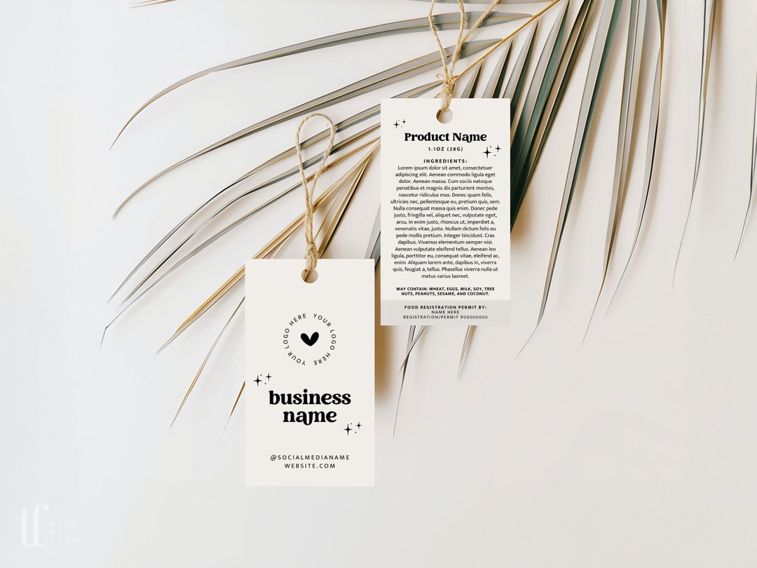 Editable Ingredients Label Canva Template, Cottage Food Label, Cake Pop ...