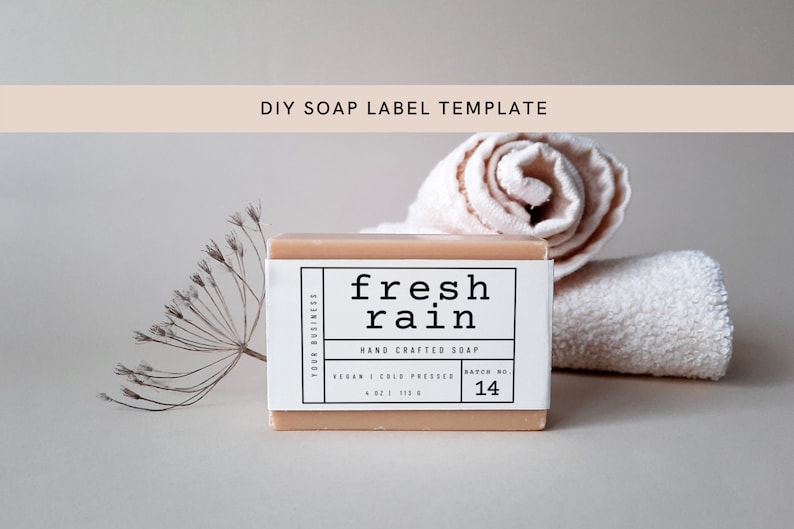 Printable Soap Label Download Custom Whipped Soap Label - Etsy