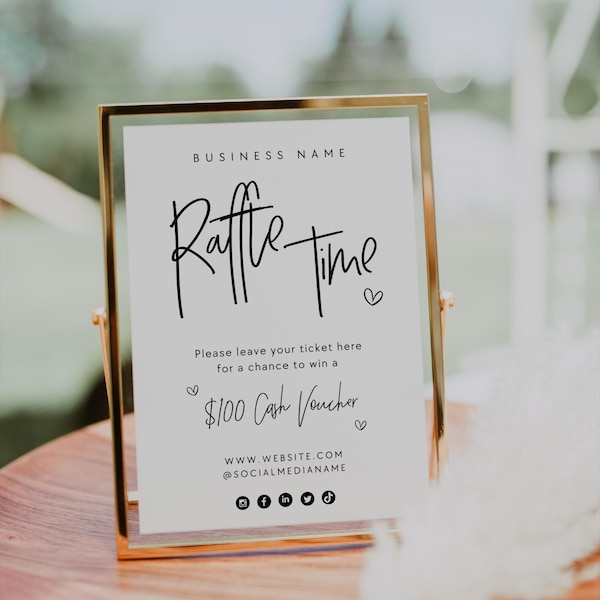 Raffle Posters - Etsy UK