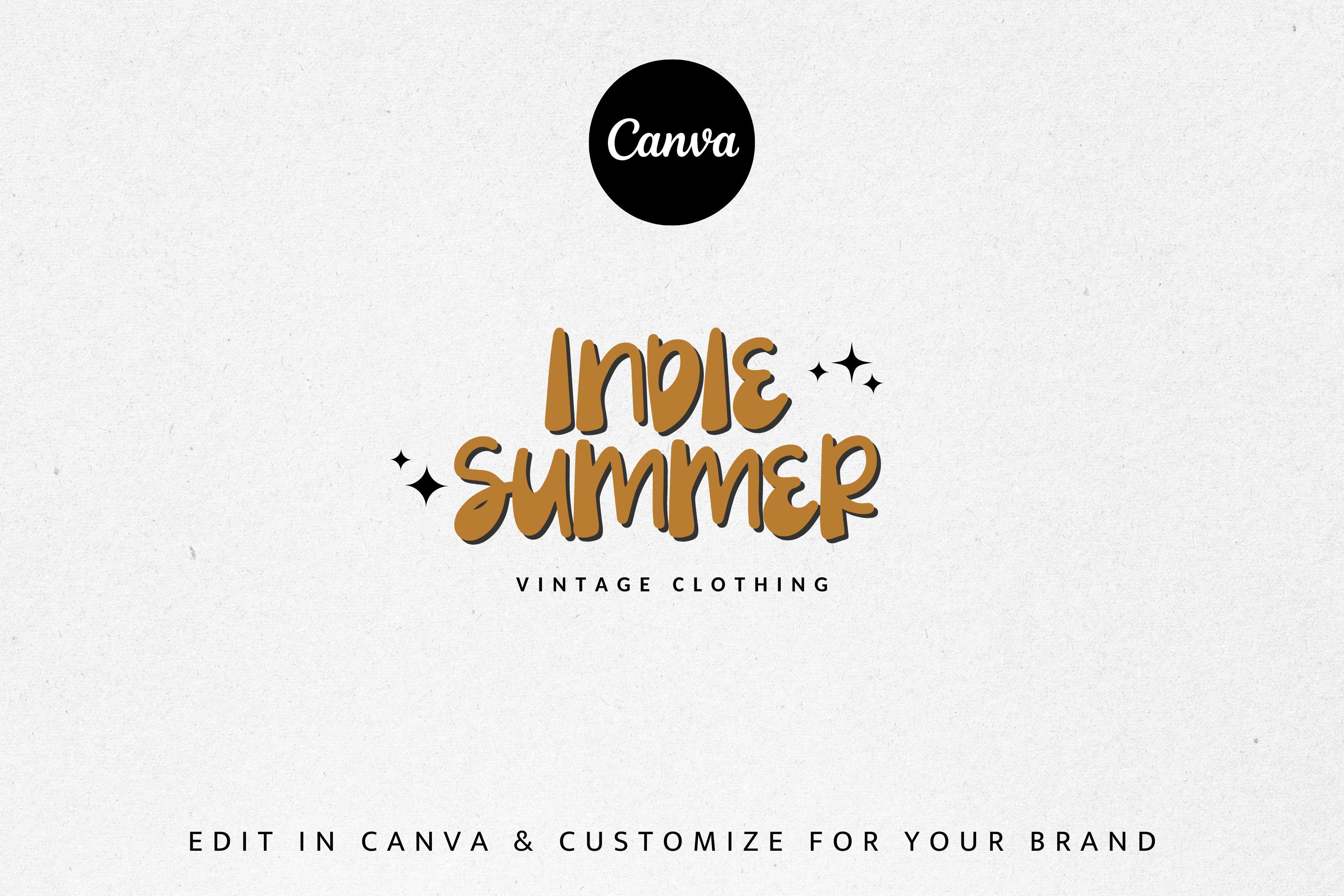 Retro Logo Template Canva Premade Retro Font Logo Retro - Etsy