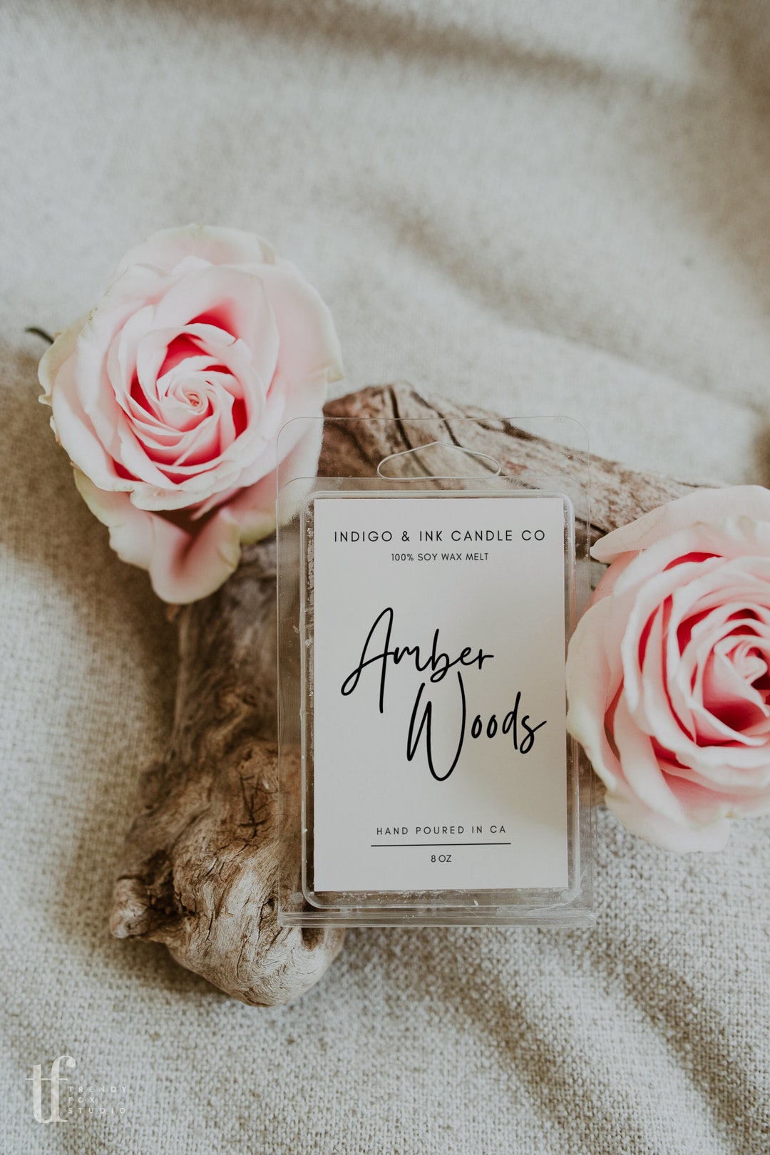 Modern Wax Melt Label Canva Template, Editable Label, DIY Minimal Wax ...