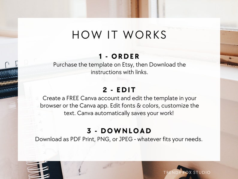 Price List Template Editable DIY Price Sheet Boho Pricing - Etsy