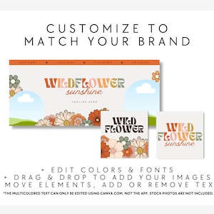 Retro Groovy Facebook Cover Canva Template, Groovy Facebook Banner ...