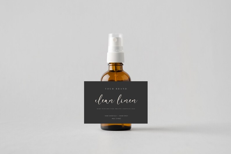 Room Spray Label Template Editable Product Label Template - Etsy
