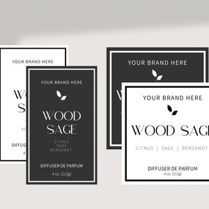 Reed Diffuser Label Template, Editable Product Label Template, DIY ...