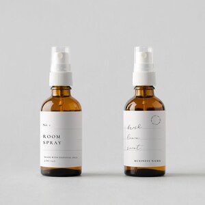 Room Spray Label Template, Editable Product Label Template, 2x2 3x2 DIY ...