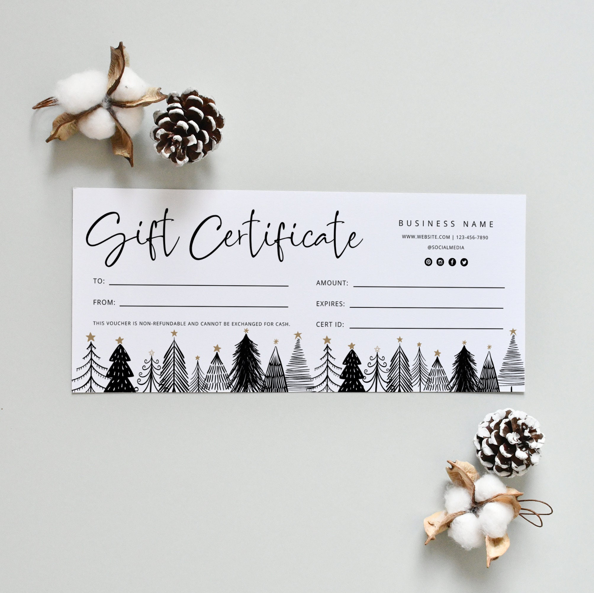 Printable Christmas Gift Certificates Templates Free