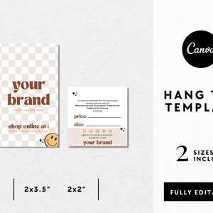 Editable Hanging Tags Template Printable Fashion Label - Etsy