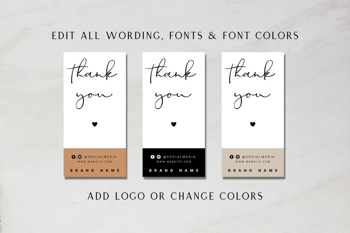 Box Label Template Editable Packaging Labels Order Packaging | Etsy