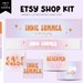 Boho Etsy Shop Kit, Etsy Banner Template, Etsy Store Branding, Editable ...