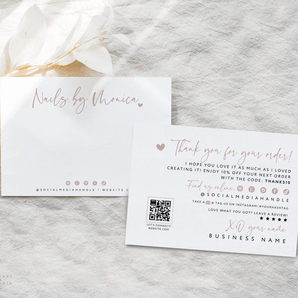 Press on Nails Display Card - Etsy