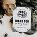 Gothic Business Thank You Card Canva Template, Editable Halloween Thank ...