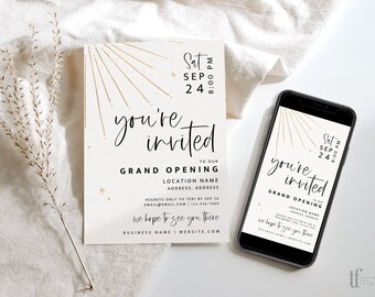 Retro Business Invitation Template Special Event Invitation IG Story ...