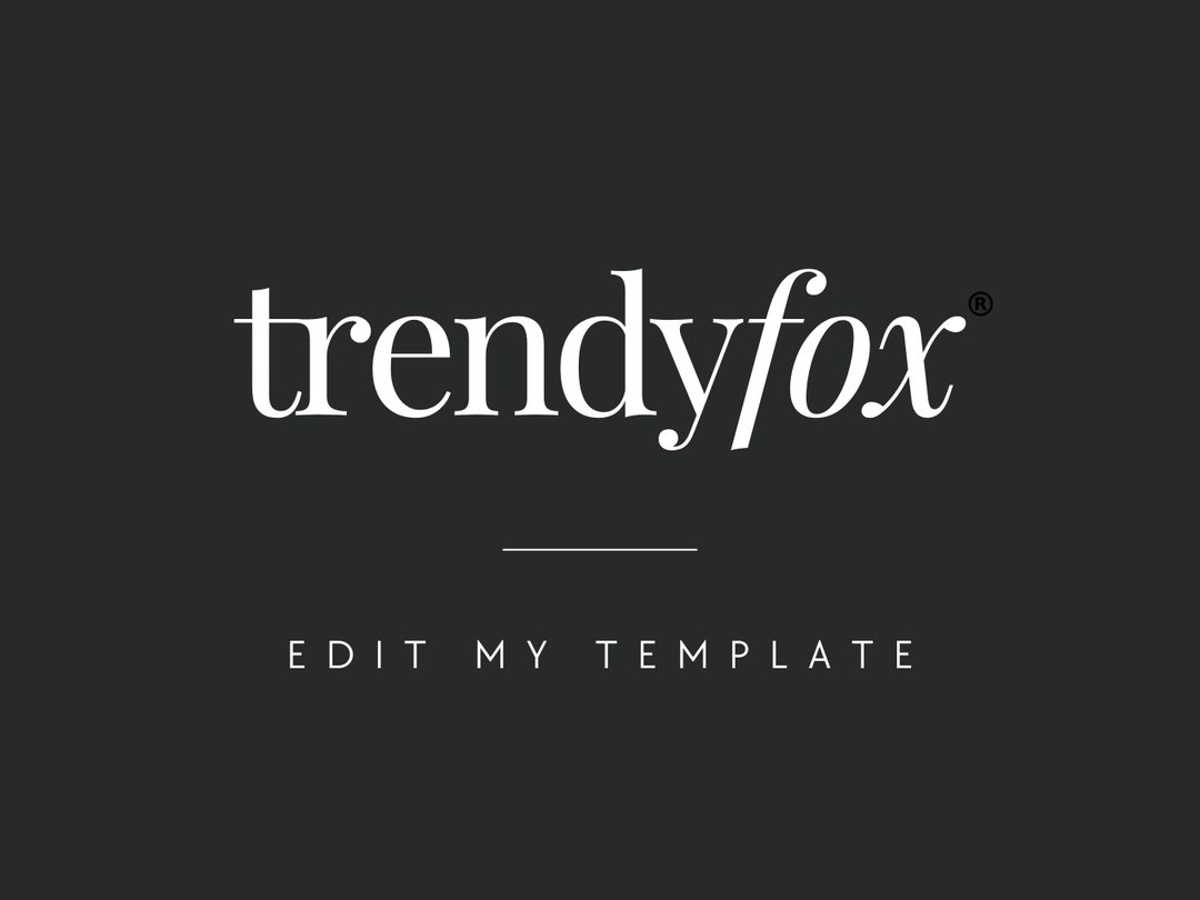 Edit My Template for Me | Customization Add on for ONE Template - Etsy