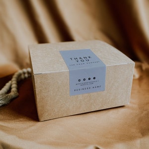 Box Label Template, Editable Packaging Labels, Order Packaging Stickers ...