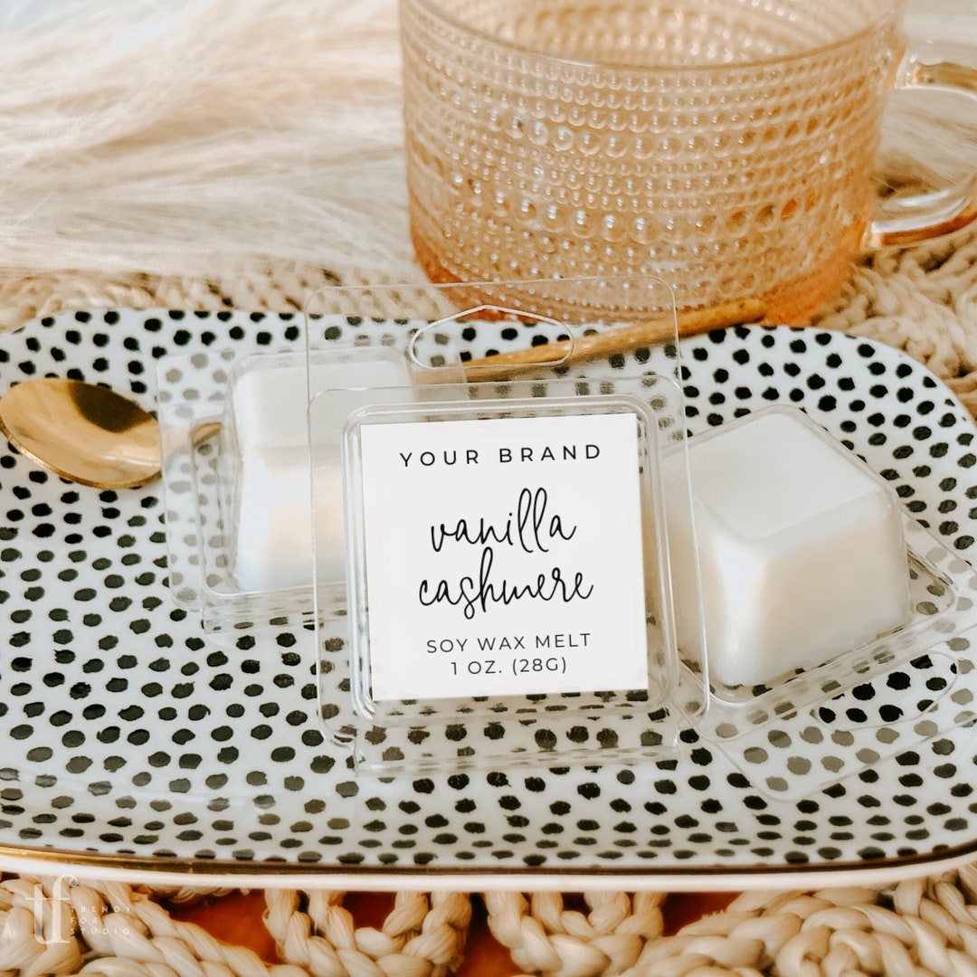 Wax Melt Sampler Clamshell Label Canva Template, 1 Oz Single Cavity Wax ...