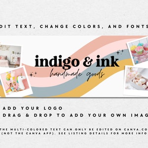 Rainbow Facebook Cover Template Facebook Banner Facebook - Etsy