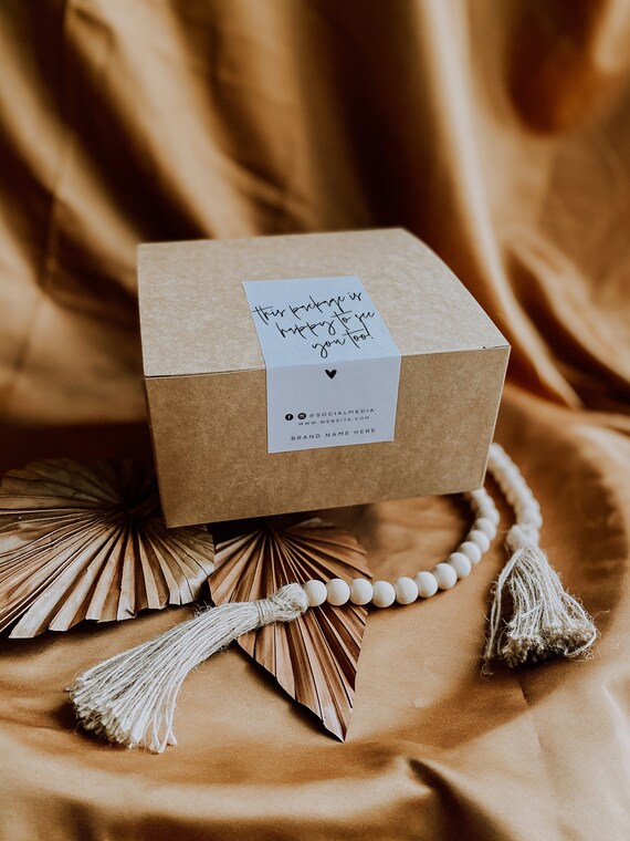 Box Label Template Editable Packaging Labels Order Packaging - Etsy