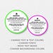 Round Slime Warning Label Template, Editable Slime Instructions Label ...